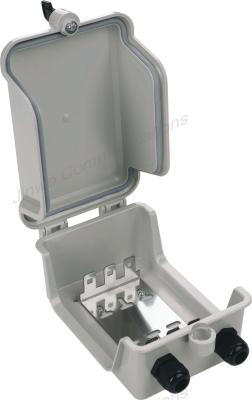 China Waterproof White FTTH Mini Fiber Optic Terminal Box 30 Pair Telecommunication Distribution Box for sale