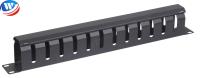 China 19inch 1U 12Holes Steel Material Cable Management for sale