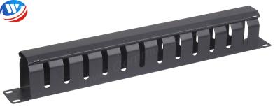 China 19inch 1U 12Holes Steel Material Cable Management for sale