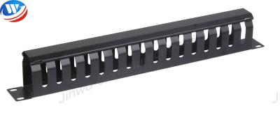 China 16 Holes Horizontal Cable Manager 1U Data Center Rack Cable Management for sale