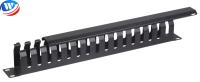 China 16 Holes Horizontal Cable Manager 1U Data Center Rack Cable Management for sale