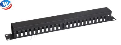 China 19inch 1U 24Holes Steel Material Cable Management Metal Cover for sale