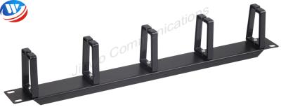 China 19inch 1U Cable Management With 5PCS Plastic Rings for sale