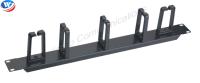 China Telecommunications Horizontal Cable Manager 19 Inch 1U Brush Strip Panel for sale