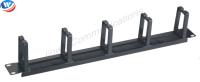China Brush Rings Horizontal Cable Manager 19 Inch Wall Mount Rack for sale