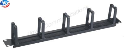 China Brush Rings Horizontal Cable Manager 19 Inch Wall Mount Rack for sale