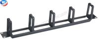 China 5PCS Plastic Rings And Hole Of Bottom Plate 19inch 1U Cable Management for sale