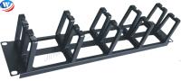 China 19inch 2U 10PCS Plastic Rings And Hole Of Bottom Plate Cable Management for sale