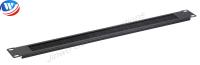 China Black Horizontal Cable Management 1u Finger Duct 19 Inch Patch Rack for sale