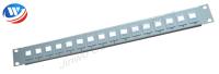 China 16 Port Horizontal Cable Manager Cold Rolled Steel Structured Wiring Patch Panel for sale