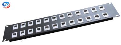 China 19 Inch 2U Optical Fiber Management Rack 24 Port Wall Mount Cable Organizer for sale