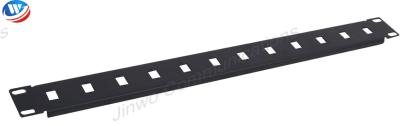 China 12 Port Network Patch Panel Cable Management Panel With Cover 1U for sale