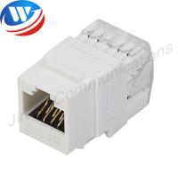 China White Tool Free RJ45 Keystone Jack PC Material Cat6 Keystone Jack for sale