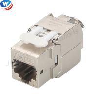China 180 Degree RJ45 Keystone Jack Zinc Alloy Cat5E Keystone Jack for sale