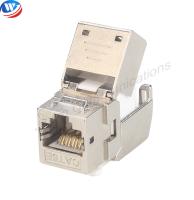 China 180 Degree RJ45 Keystone Jack Zinc Alloy Cat5E Keystone Jack for sale