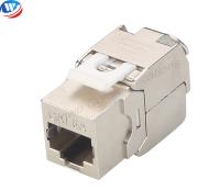 China Insulation Resistant CAT6A RJ45 Keystone Jack Shielded Toolless Keystone Jack for sale