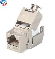 China Insulation Resistant CAT6A RJ45 Keystone Jack Shielded Toolless Keystone Jack for sale