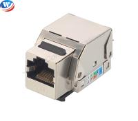 China Metallic Color RJ45 Keystone Jack 90 Degree UTP Keystone Jack for sale