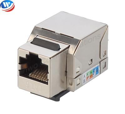 China Metallic Color STP Keystone Jack 90 Degree Cat6 Keystone Jack for sale