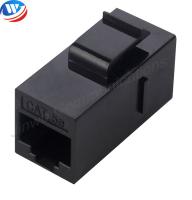 China ISO9001 Rj45 Shielded Jack ABS Cat5e Keystone Jack Inline Coupler Connector Adapter for sale