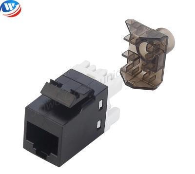 China AMP Type Blue Black Keystone Jack CAT6 UTP 180 Degree Keystone Jack for sale