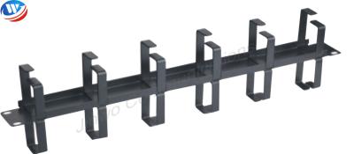 China Data Centres Horizontal Cable Management Panel Double Side 1U for sale
