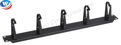 China 5PCS Plastic Rings Horizontal Cable Manager 19in Cable Storage Bracket for sale