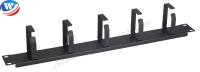 China Dustproof Horizontal Cable Organizer 1U 19 Inch Cold Rolled Steel for sale