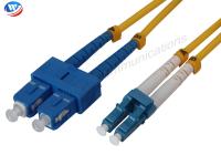 China 3.0mm 3m Fiber Optic Patch Cord CE Mode Conditioning Low Insertion Loss for sale
