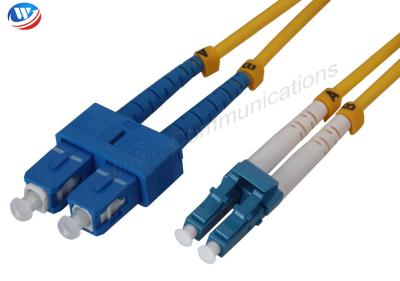 China 3.0mm 3m Fiber Optic Patch Cord CE Mode Conditioning Low Insertion Loss for sale