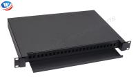 China LAN 19 Inch 48 Port LC Fiber Patch Panel Wall Mount 1U Type for sale