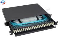 China ROHS 1U 24 Port LC Fiber Patch Panel 23 Inch FDB Fiber Distribution Box for sale