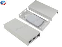 China 8 Cores Wall Mount Fiber Patch Panel Cold Rolled Steel 8 Port Terminal Box for sale