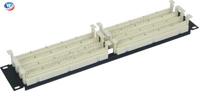 China 19 Inch 200 Pair 110 Punchdown Block 2U 110 Cross Connect Block for sale