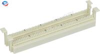 China Cream White Horizontal 110 Wiring Blocks Telecommunication 50 Pair for sale