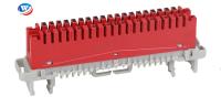 China Red Telecommunication LSA Plus Module PBT Krone Disconnection Module for sale
