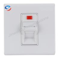 China Workstation Telephone Network Faceplate 1 Port Cat 6 Face Plate for sale