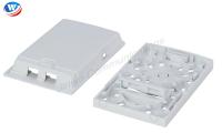 China 2 Ports FTTH Distribution Box Optical Telecommunication System Indoor Wall Mounted for sale