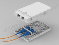 China 2 Ports FTTH Distribution Box Optical Telecommunication System Indoor Wall Mounted for sale
