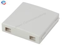 China 2 Port FTTH Distribution Box Wall Mounted Fiber Optic Box Indoor for sale