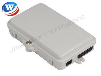 China White 4 Core Fiber Optic Termination Box IP65 Outdoor Fiber Optic Distribution Box for sale