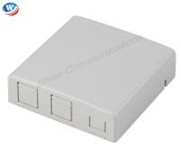 China ABS Plastic FTTH Outdoor Box 2 Port Indoor Fiber Termination Box for sale