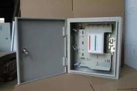 China Matt White FTTH Distribution Box Telephone Port 2 In 6 Out Weatherproof for sale