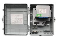 China 1X8 FTTH Distribution Box 8 Cores Cable Junction Box With Terminal Block for sale
