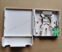 China OEM FTTH Distribution Box 2 Ports Fiber Optic Cable Wall Plate for sale