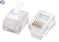 China PC Material Modular Plug Boot 6P6C CAT3 Rj12 Modular Plug for sale