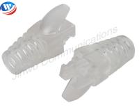 China Strain Relief Shielded Cat5e Connectors PVC Rj45 Connector Boot for sale