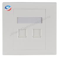 China 86mm Telecommunication Network Faceplate RJ45 Socket Wall Face Plate for sale