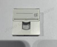China Free Tool White Faceplate 45mm 22.5mm RJ45 Cat5e Face Plate for sale