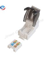 China Toolless RJ45 Keystone Jack 90 Degree for sale